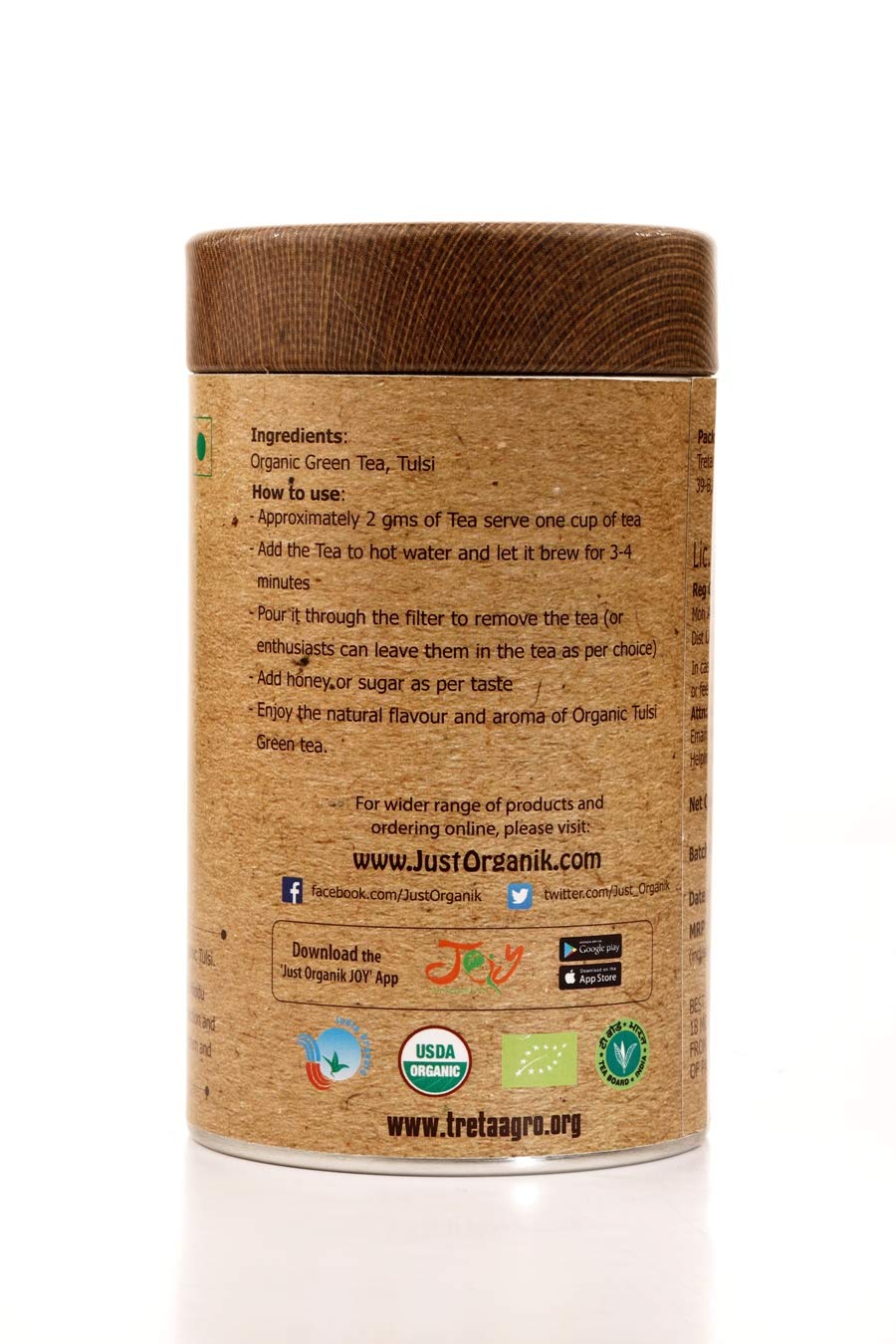 GMO-free herbal green tea
