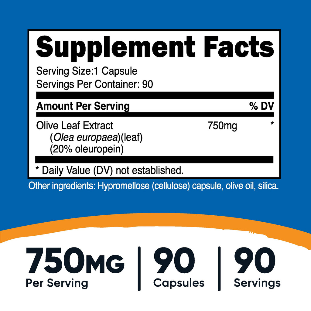 GMO-free olive leaf supplement