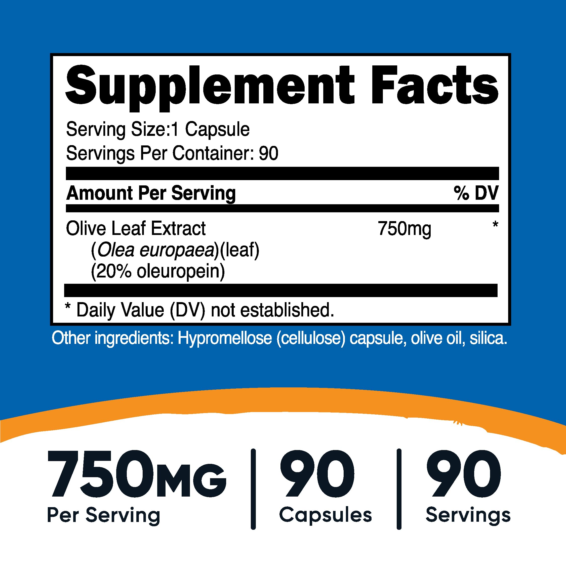 GMO-free olive leaf supplement
