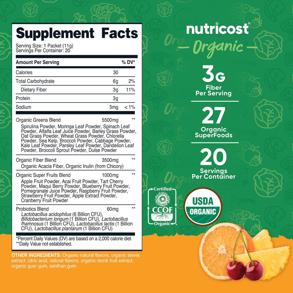 GMO-free orange sunrise stickpacks