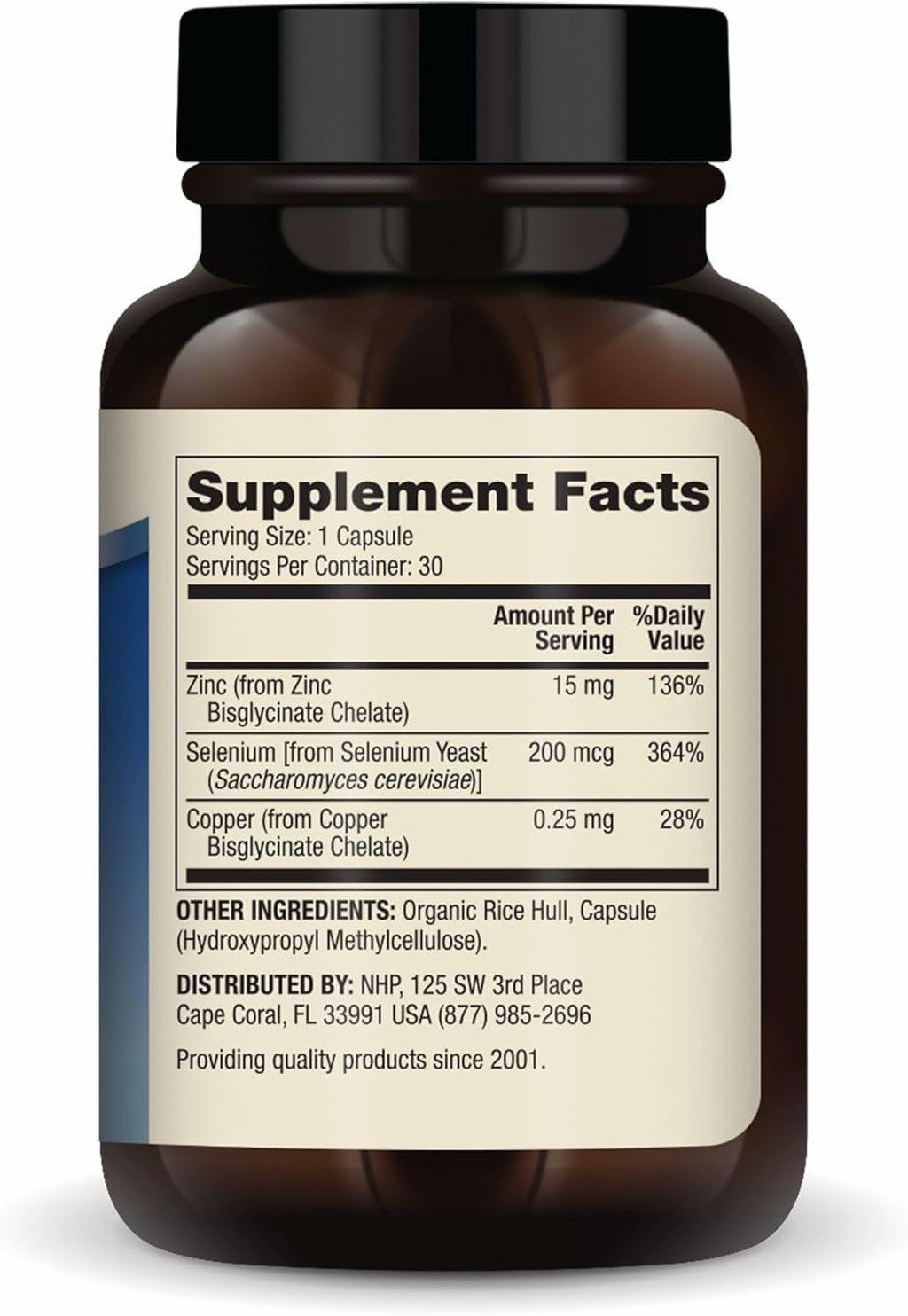 GMO-free zinc supplement for wellness