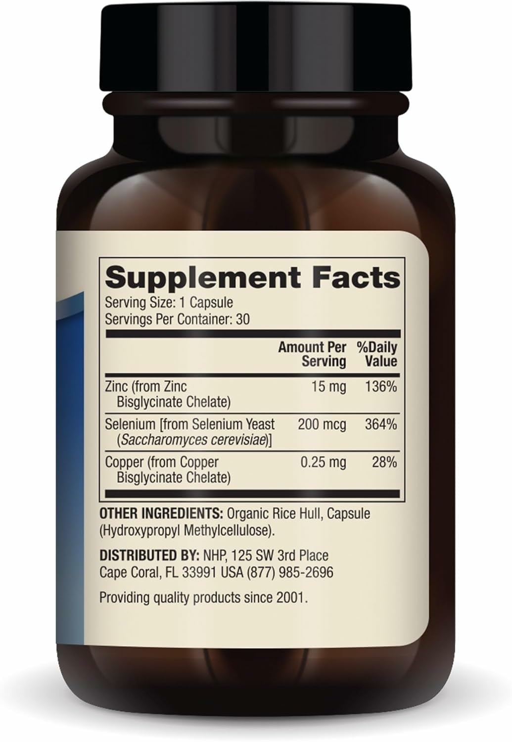 GMO-free zinc supplement for wellness