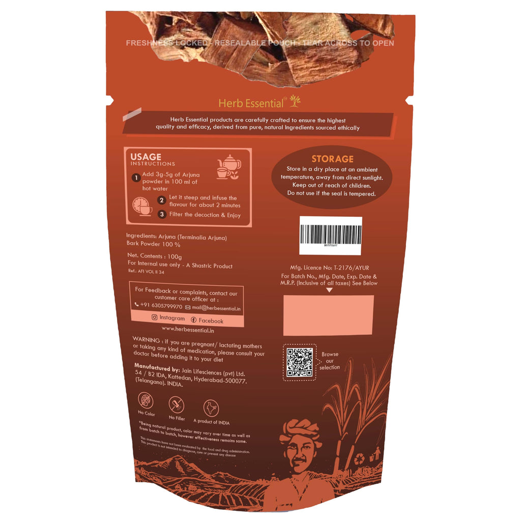 GMP certified Arjuna powder supplement