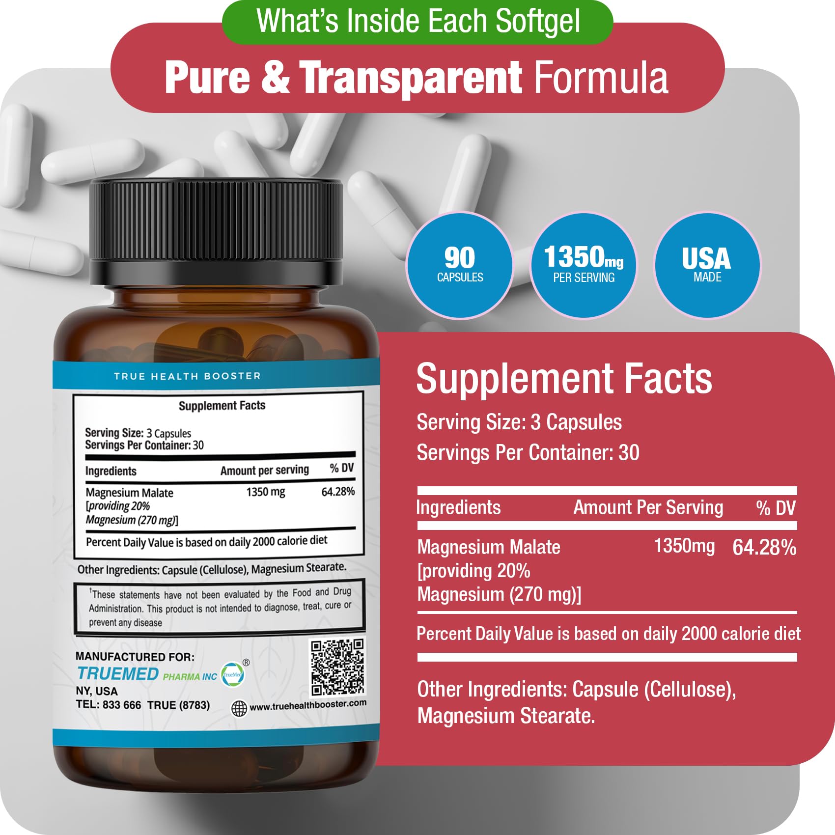 GMP certified magnesium capsules