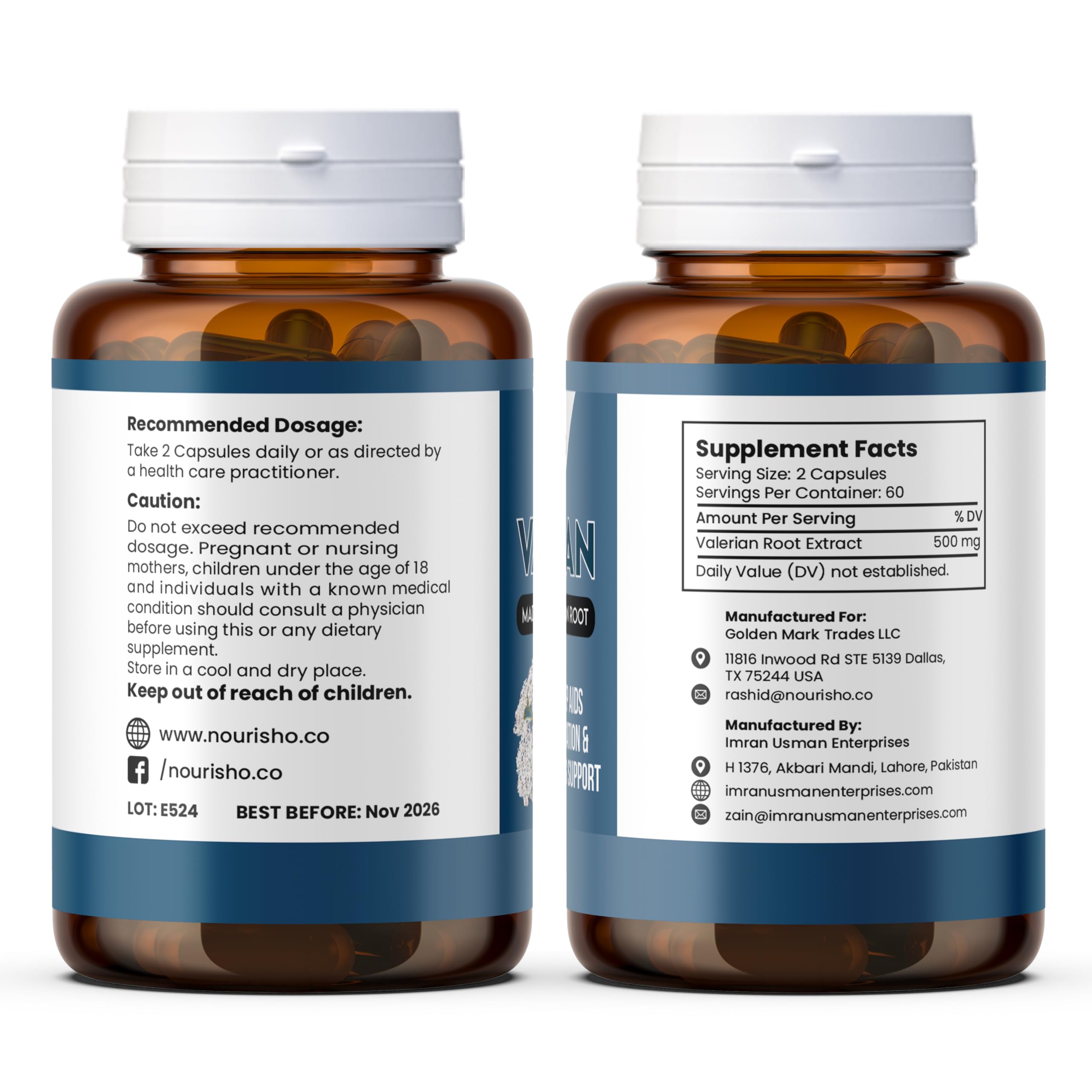 GMP certified valerian root extract