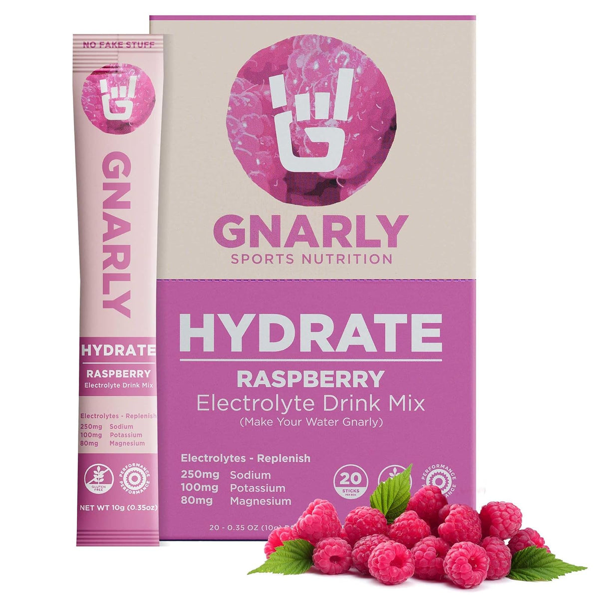 Gnarly Nutrition raspberry electrolyte powder