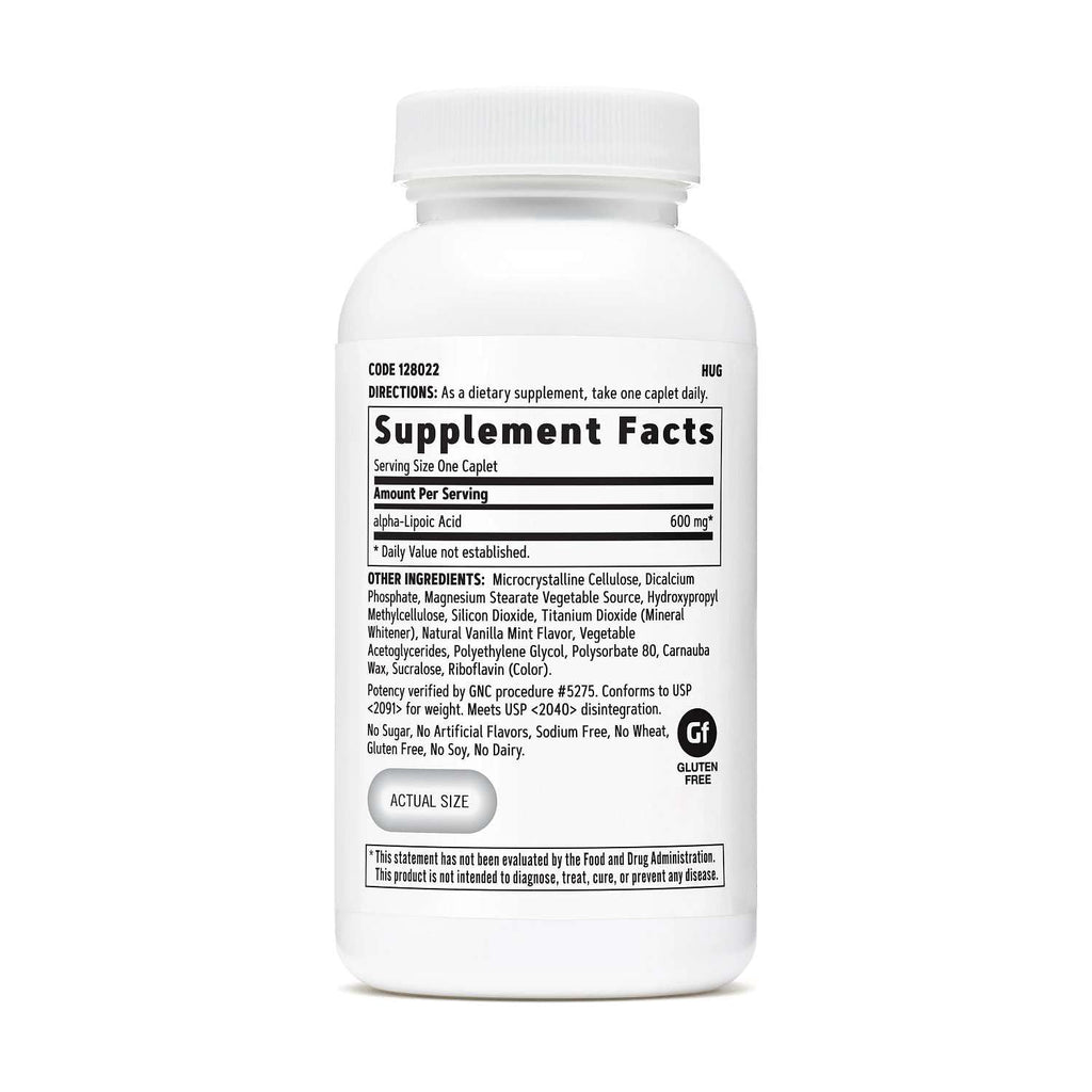 GNC alpha lipoic acid capsules
