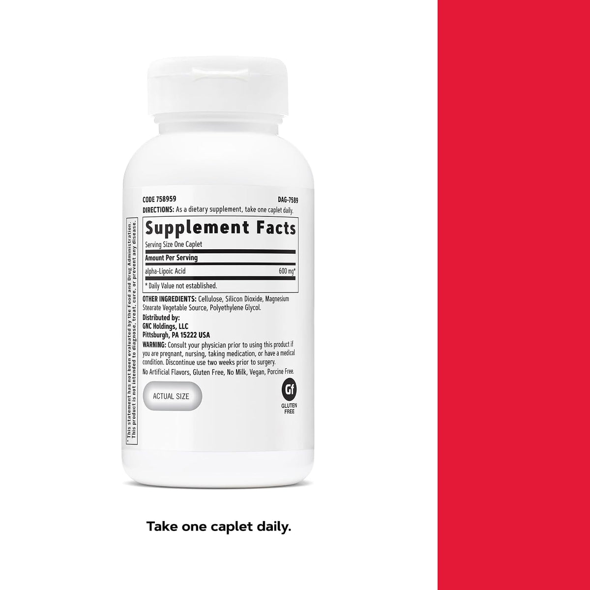GNC Alpha-Lipoic Acid for energy