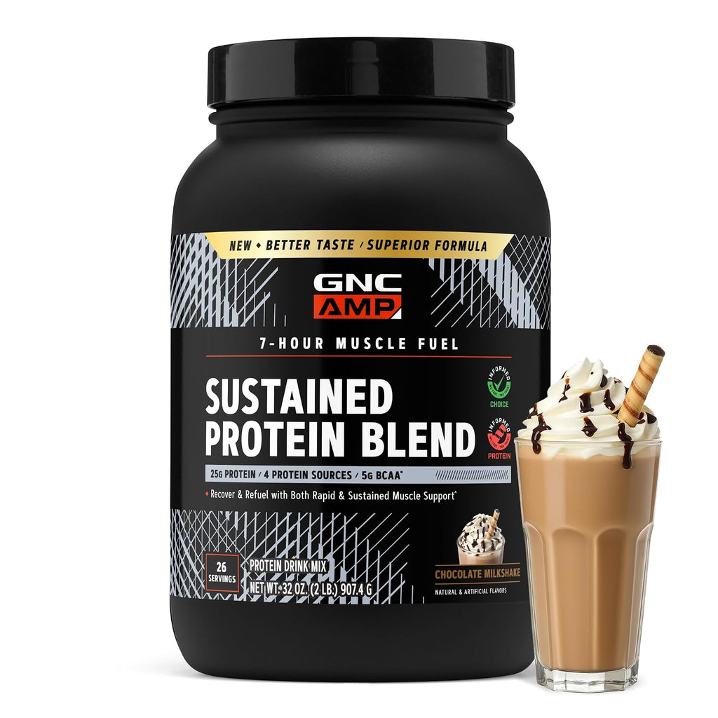 GNC AMP chocolate milkshake protein