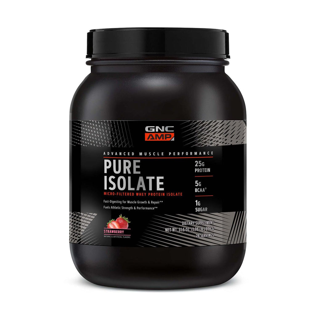 GNC AMP Pure Isolate Protein strawberry flavour
