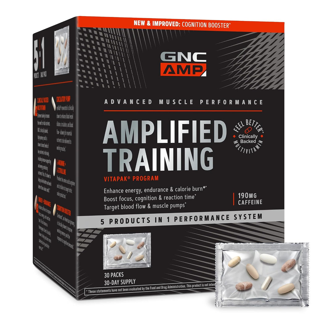 GNC AMP training vitapak for endurance