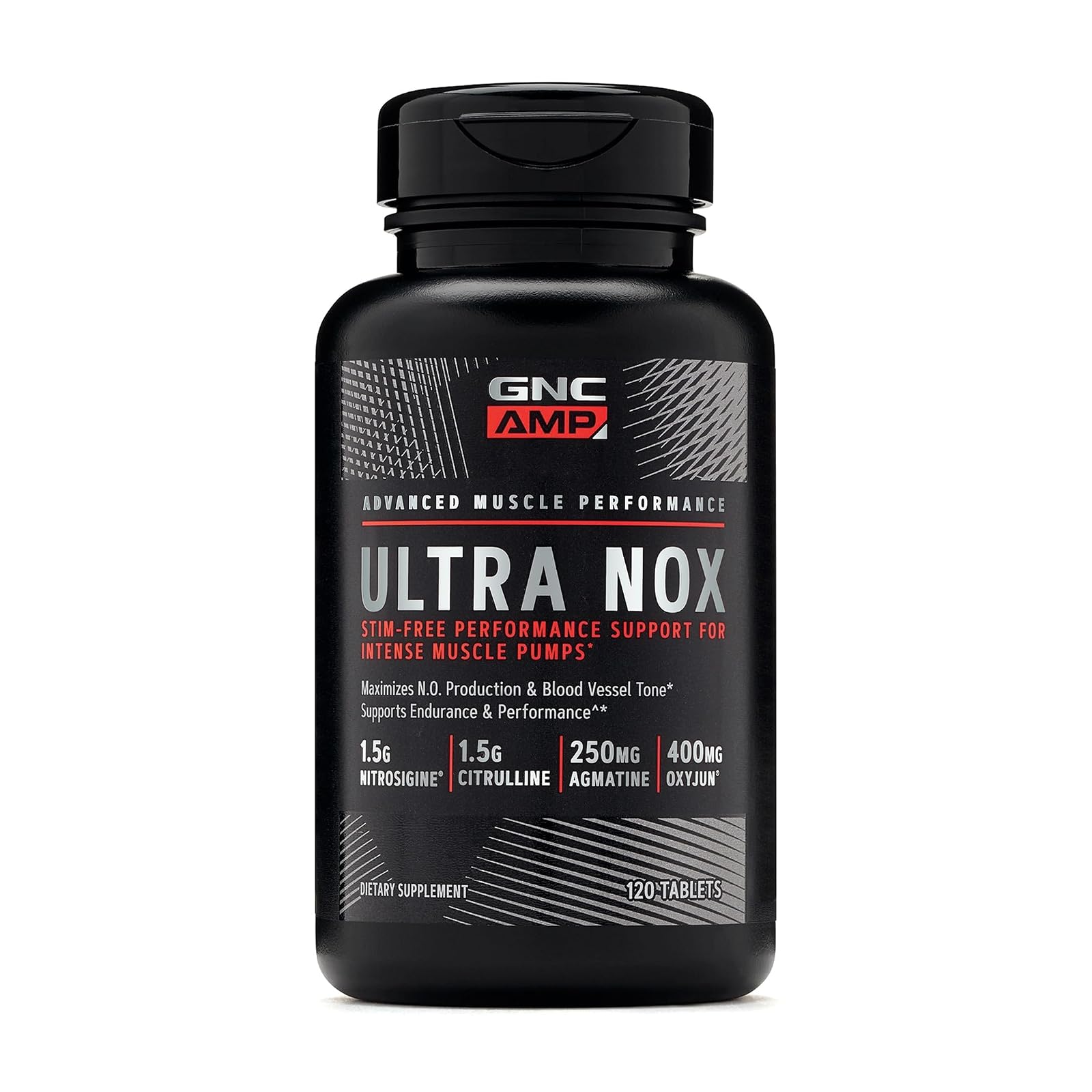 GNC AMP Ultra Nox pre-workout capsules