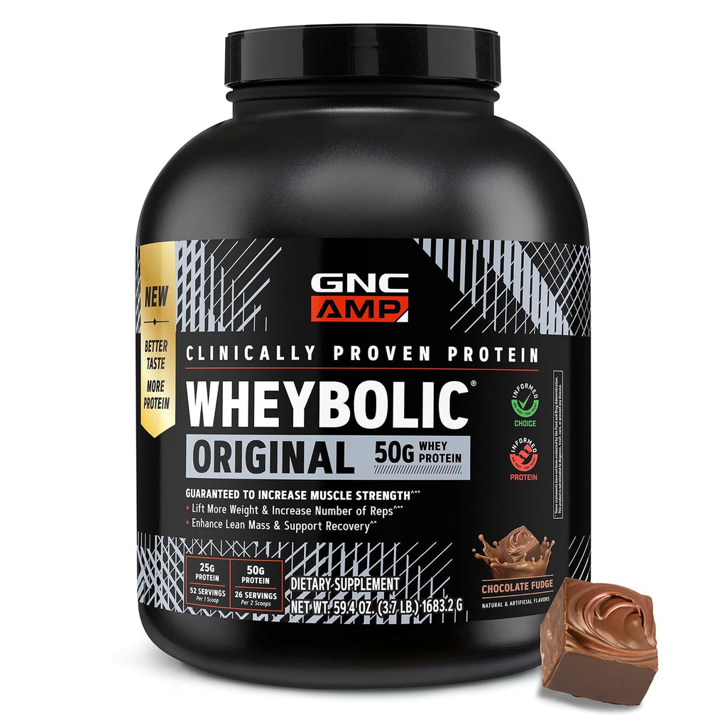 GNC AMP Wheybolic chocolate fudge protein