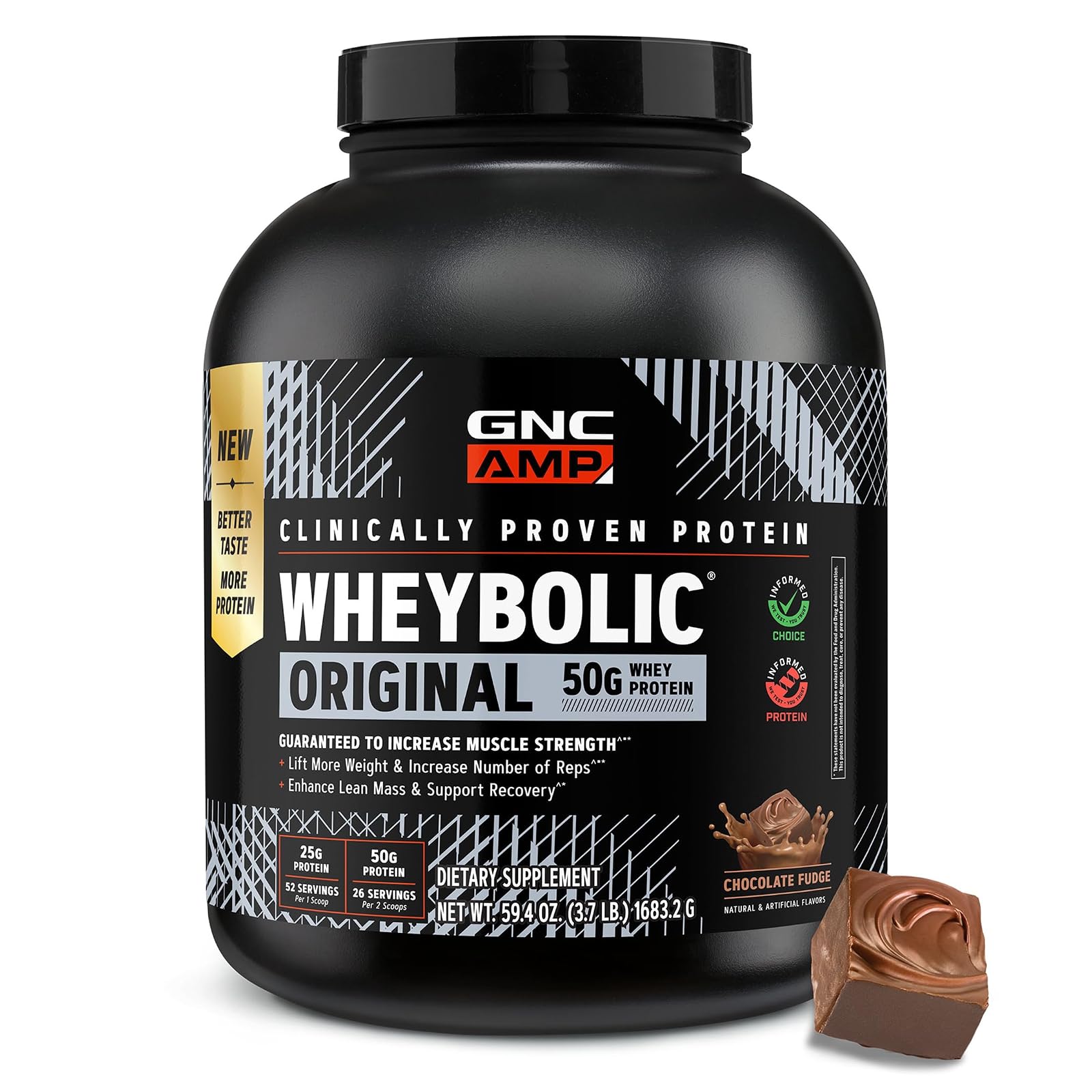 GNC AMP Wheybolic chocolate fudge protein