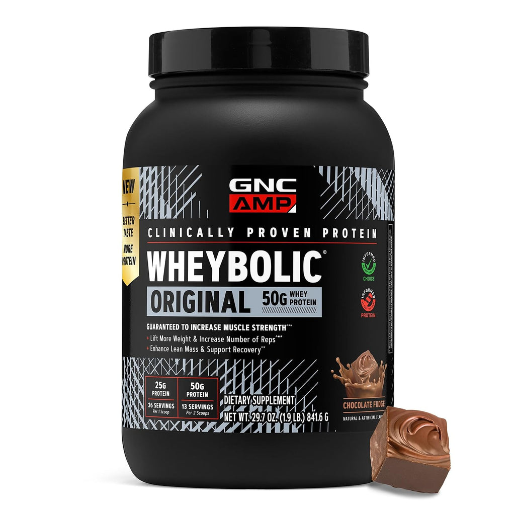 GNC AMP Wheybolic chocolate fudge protein