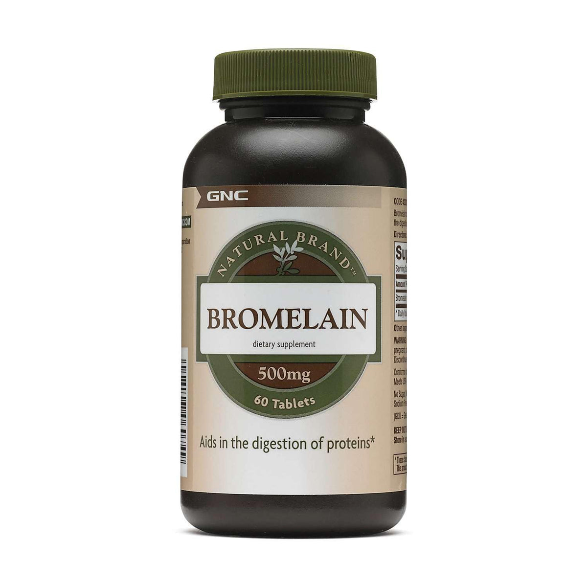 GNC Bromelain 500 mg capsules