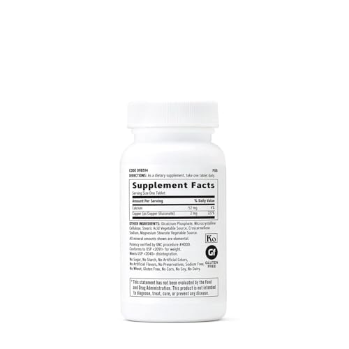 GNC copper for optimal mineral balance