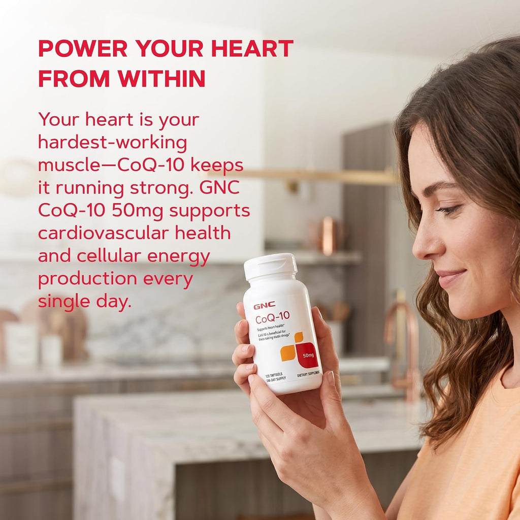 GNC CoQ10 120 count bottle