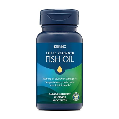 GNC fish oil softgels for health