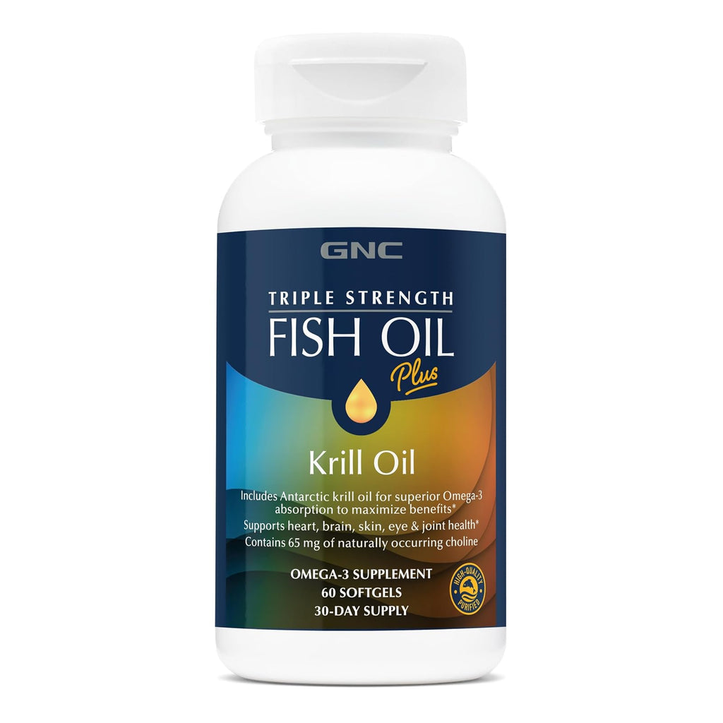 GNC fish oil softgels for heart health