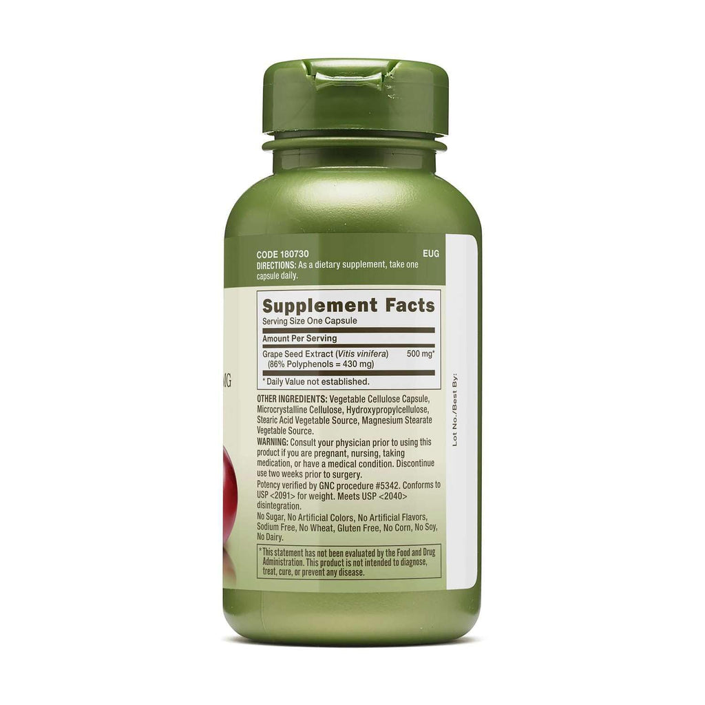 GNC grape seed extract for heart health
