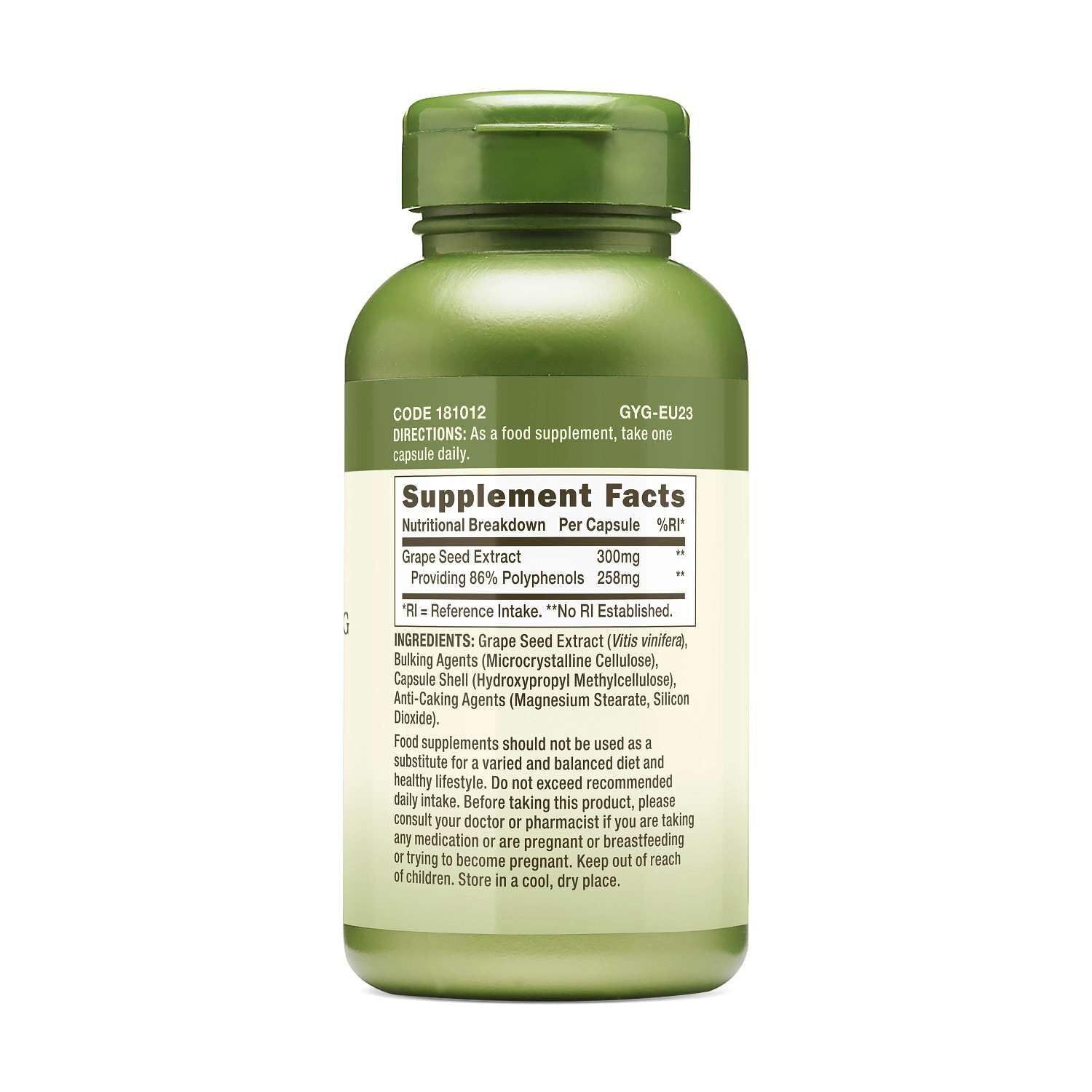 GNC grape seed extract vegetarian capsules