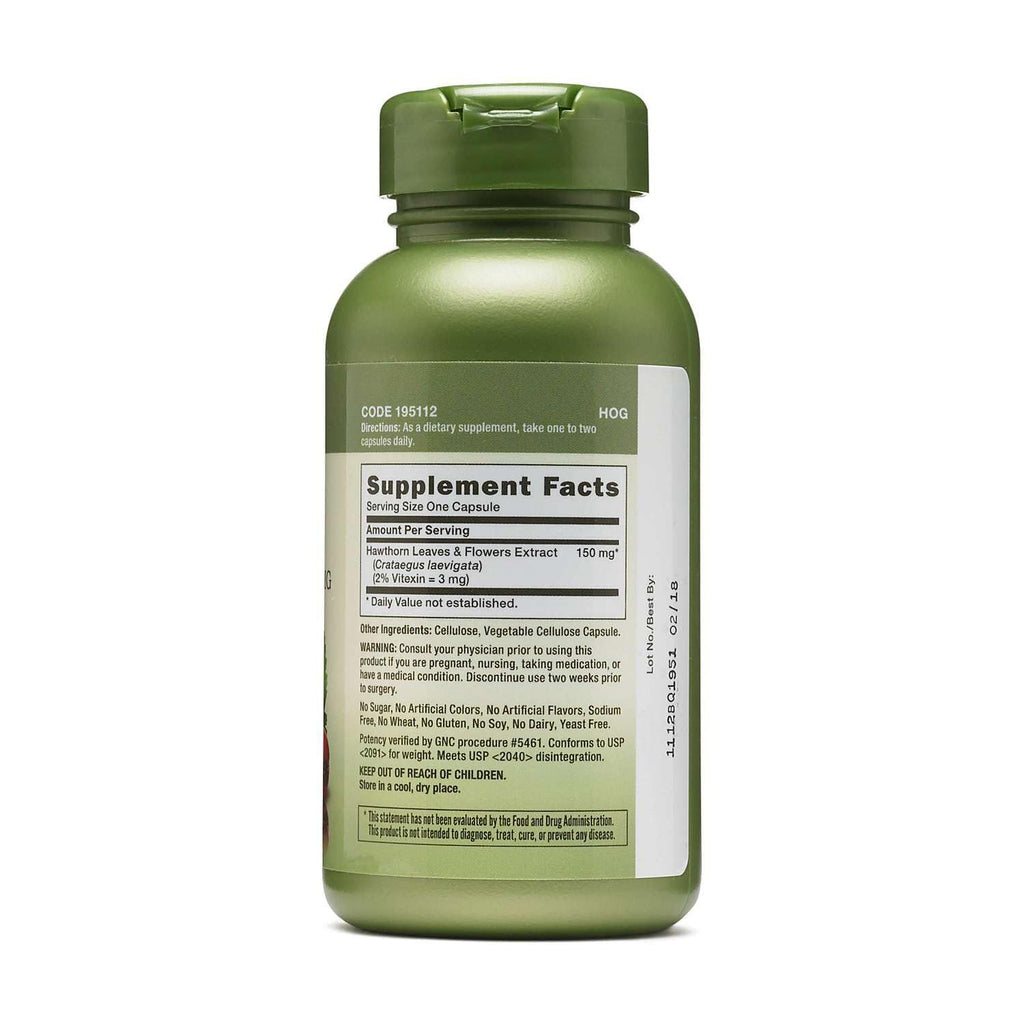GNC hawthorn for cardiovascular health