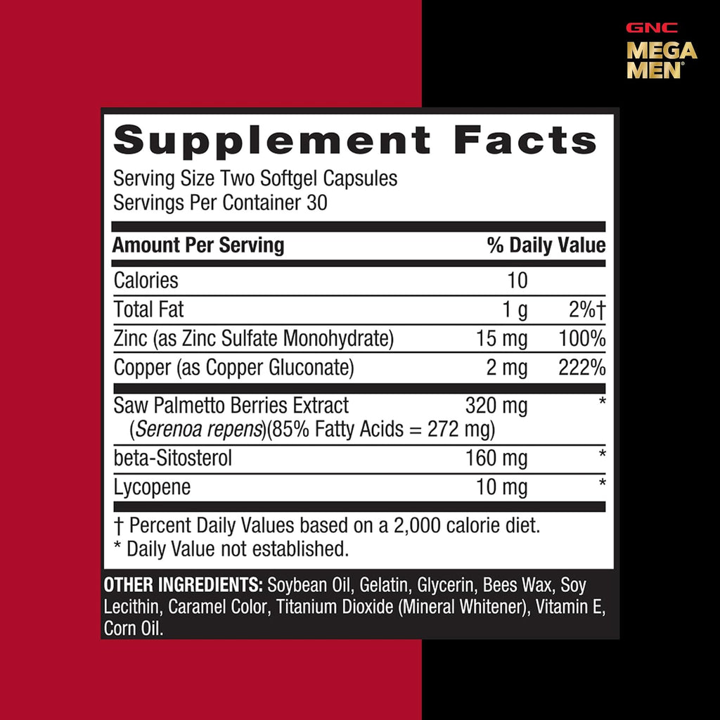 GNC herbal prostate health solution