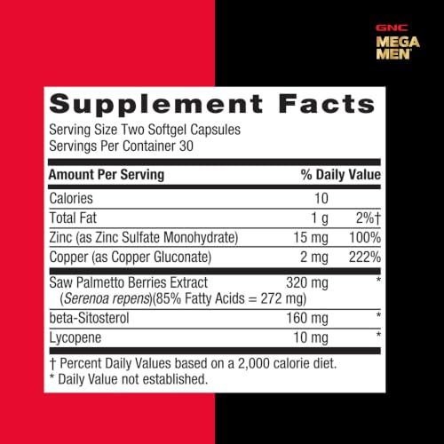 GNC herbal prostate support formula