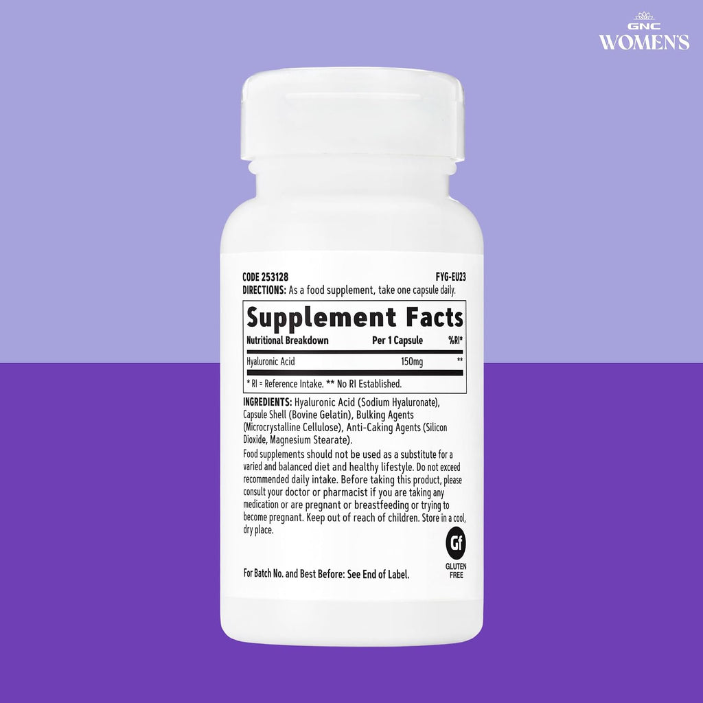 GNC hyaluronic acid beauty supplement