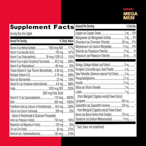 GNC Mega Men 50 Plus energy support