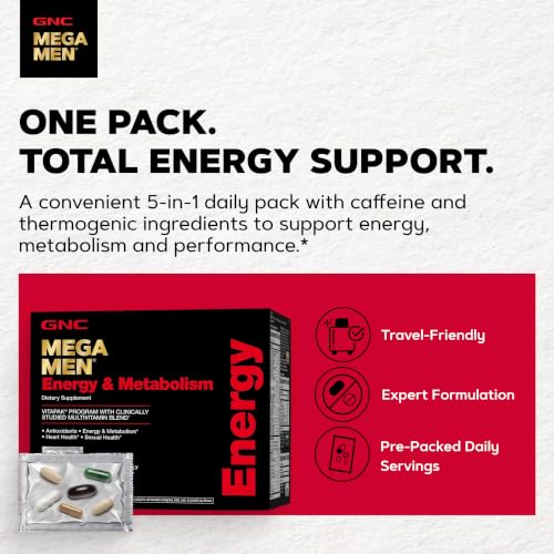GNC Mega Men caffeine-infused supplements