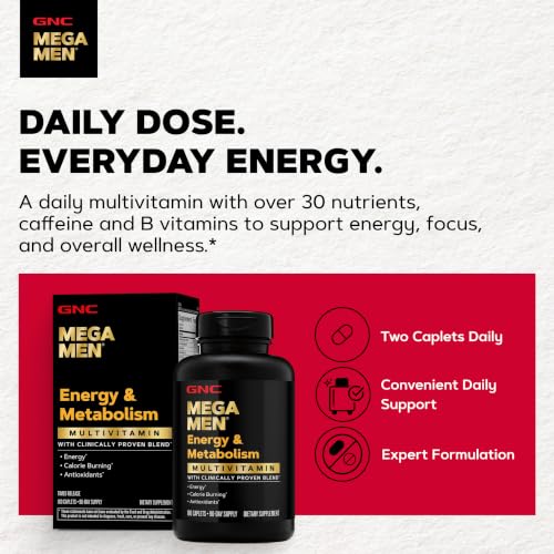 GNC Mega Men daily multivitamin tablets