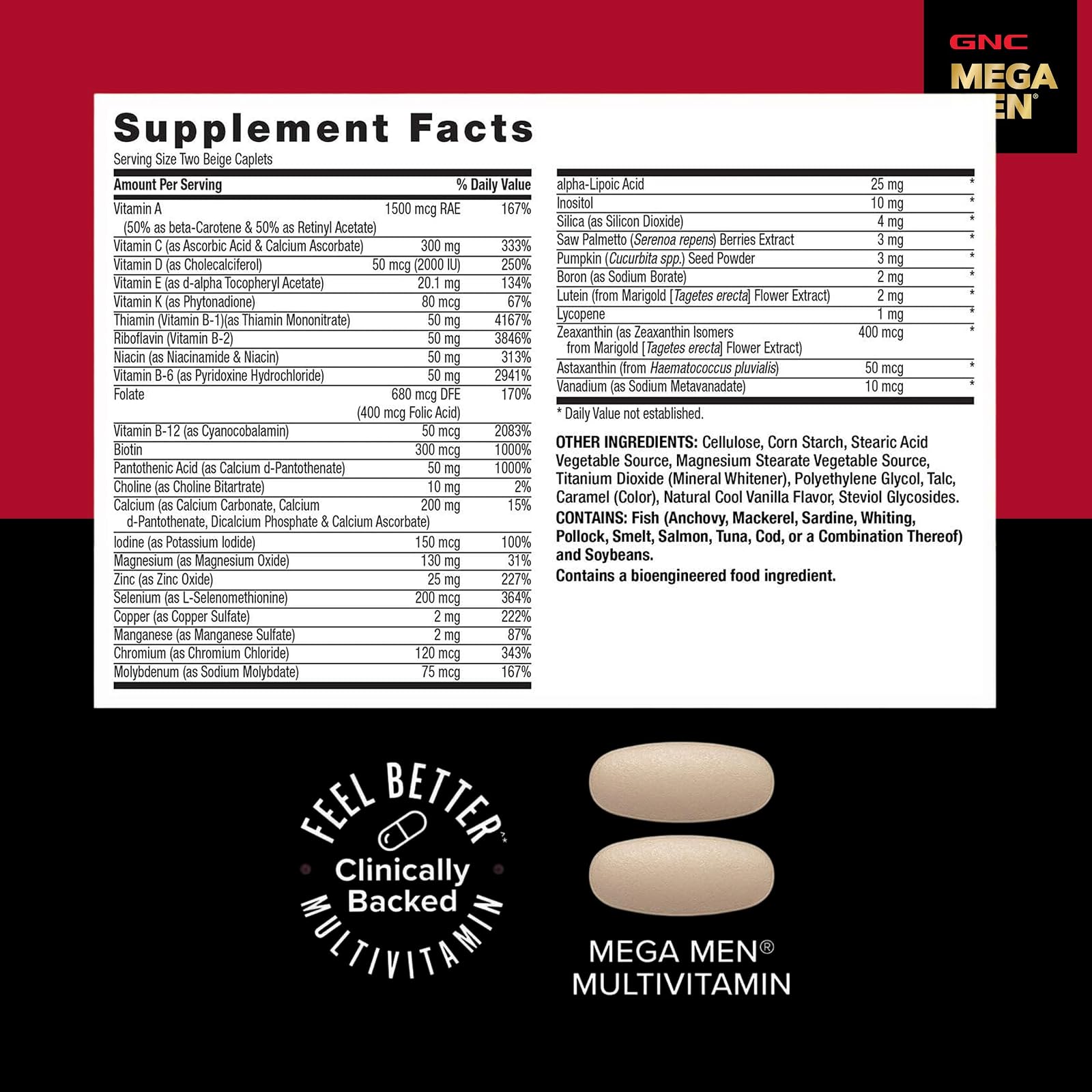 GNC Mega Men health benefits