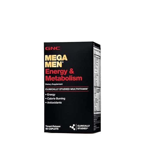 GNC Mega Men multivitamins for energy