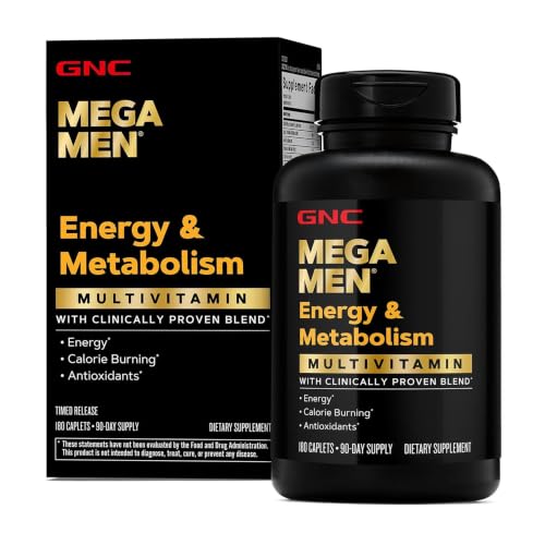 GNC Mega Men multivitamins for energy
