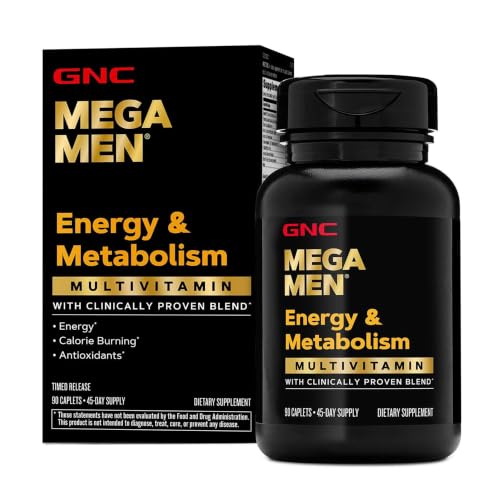 GNC Mega Men multivitamins for energy