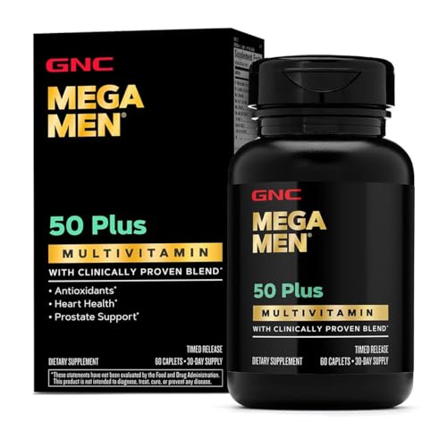 GNC Mega Men multivitamins for seniors