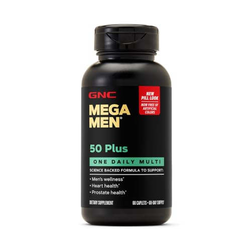 GNC Mega Men multivitamins for seniors