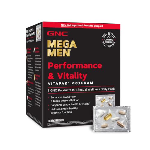 GNC Mega Men multivitamins for vitality