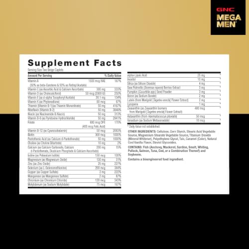 GNC Mega Men performance support formula