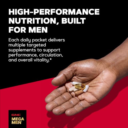 GNC Mega Men vitamins for active lifestyle