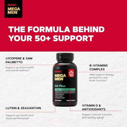 GNC Mega Men vitamins for vitality