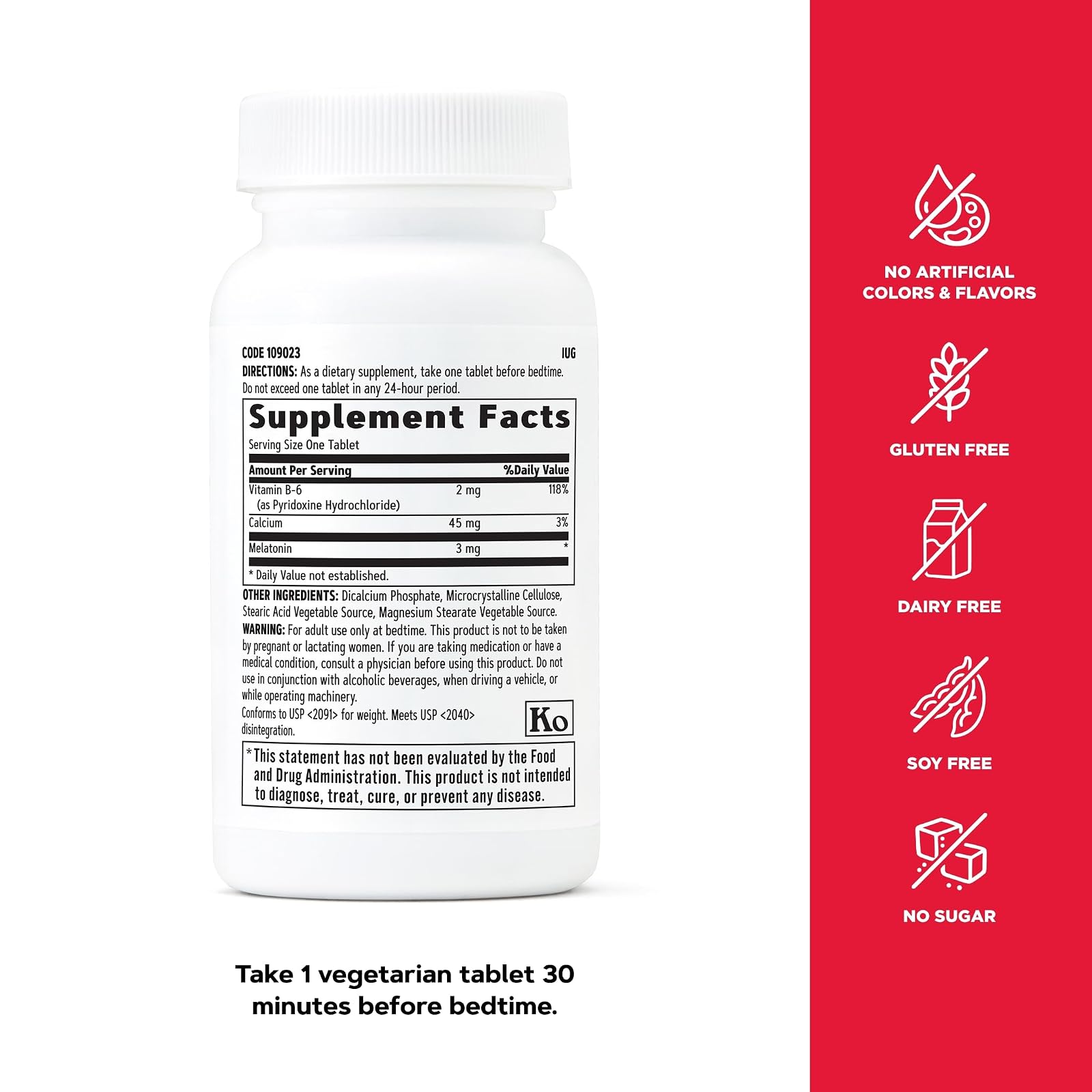 GNC melatonin support for sleep