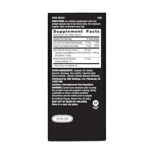 GNC men's ultra saw palmetto formula