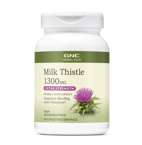 GNC Milk Thistle liver support caplets