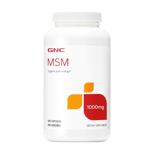 GNC MSM 1000 mg capsules for joint health