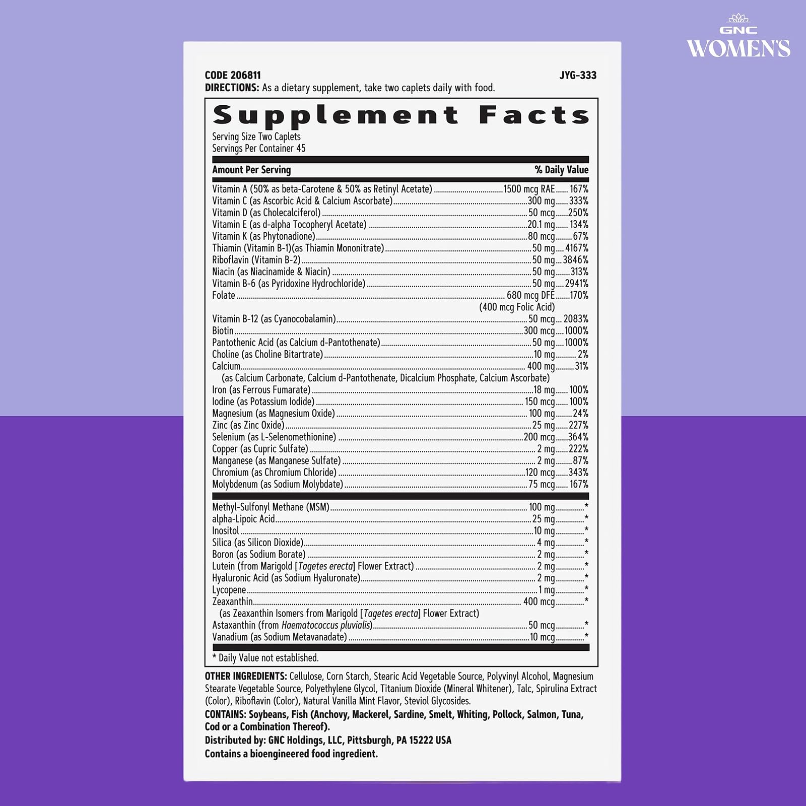 GNC multivitamin for overall wellness