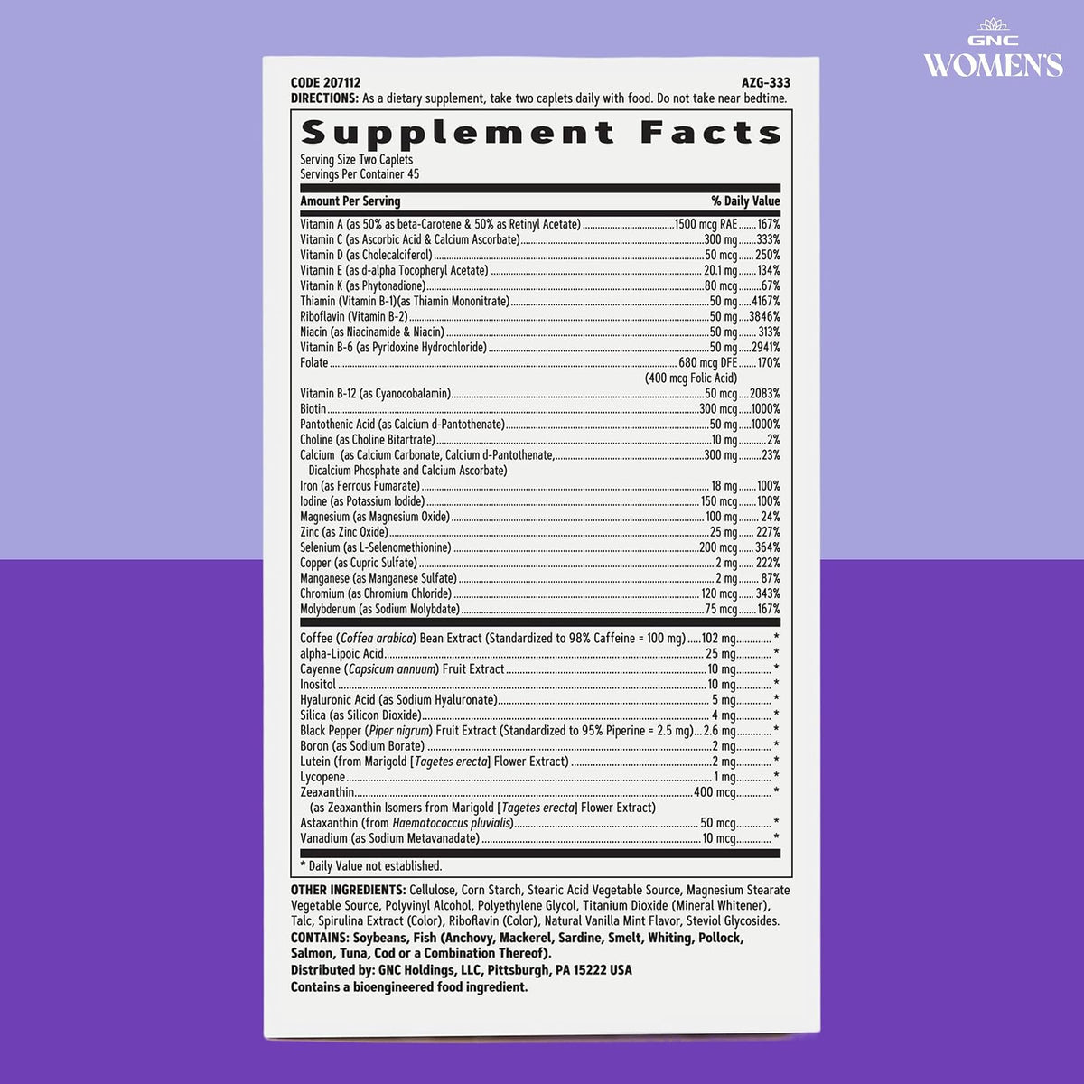 GNC multivitamin for overall wellness