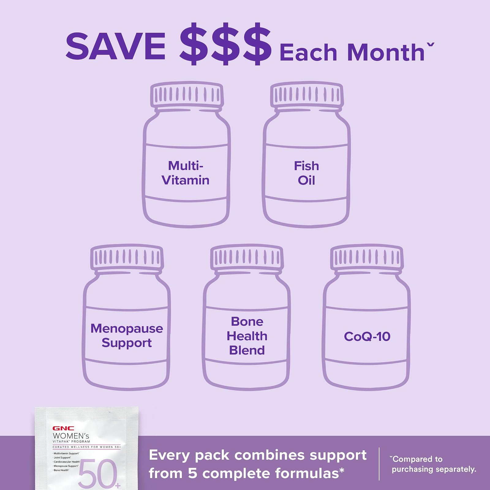 GNC multivitamin support for aging